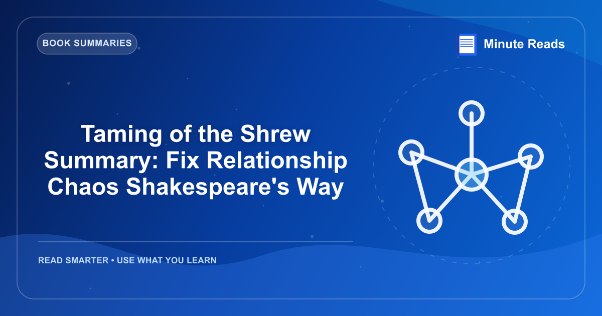 Taming of the Shrew Summary: Fix Relationship Chaos Shakespeare's Way — MinuteReads blog thumbnail