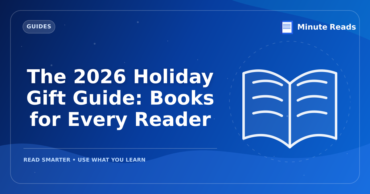 The 2026 Holiday Gift Guide: Books for Every Reader — MinuteReads blog thumbnail