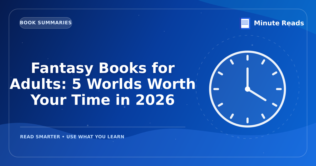 Fantasy Books for Adults: 5 Worlds Worth Your Time in 2027 — MinuteReads blog thumbnail