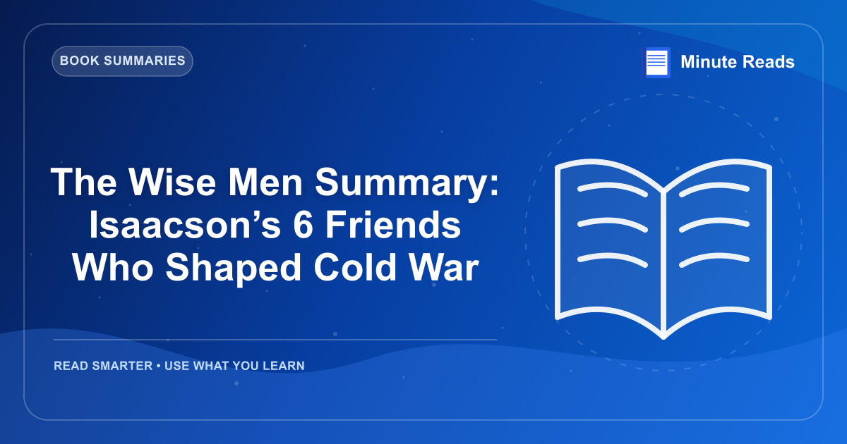 The Wise Men Summary: Isaacson’s 6 Friends Who Shaped Cold War — MinuteReads blog thumbnail