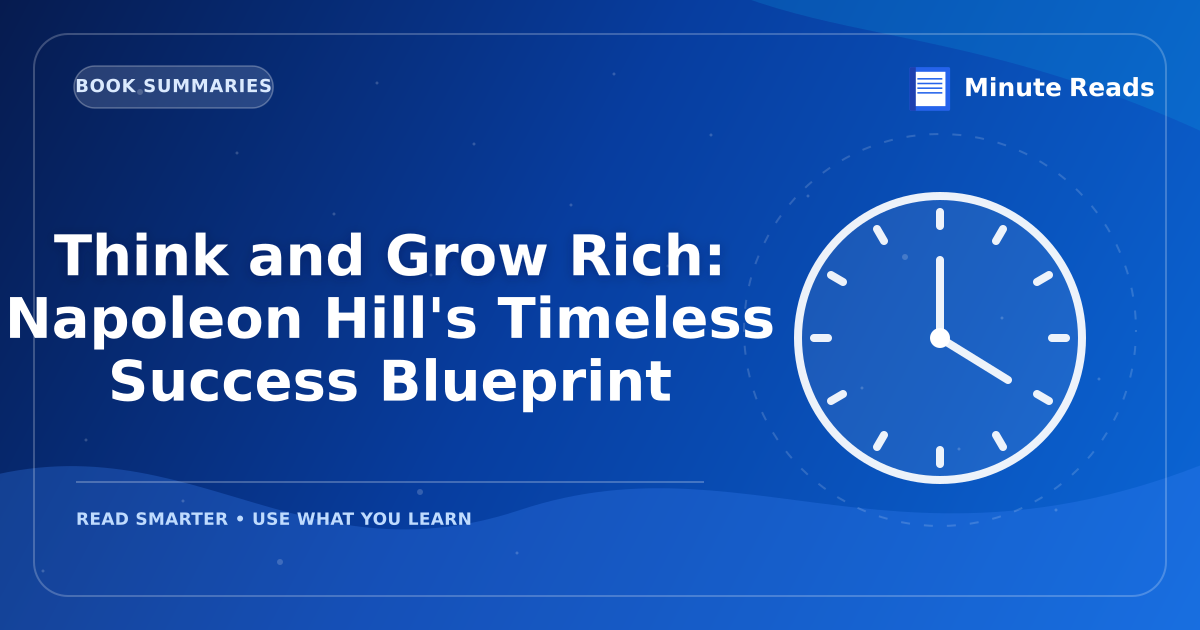 Think and Grow Rich: Napoleon Hill's Timeless Success Blueprint — MinuteReads blog thumbnail