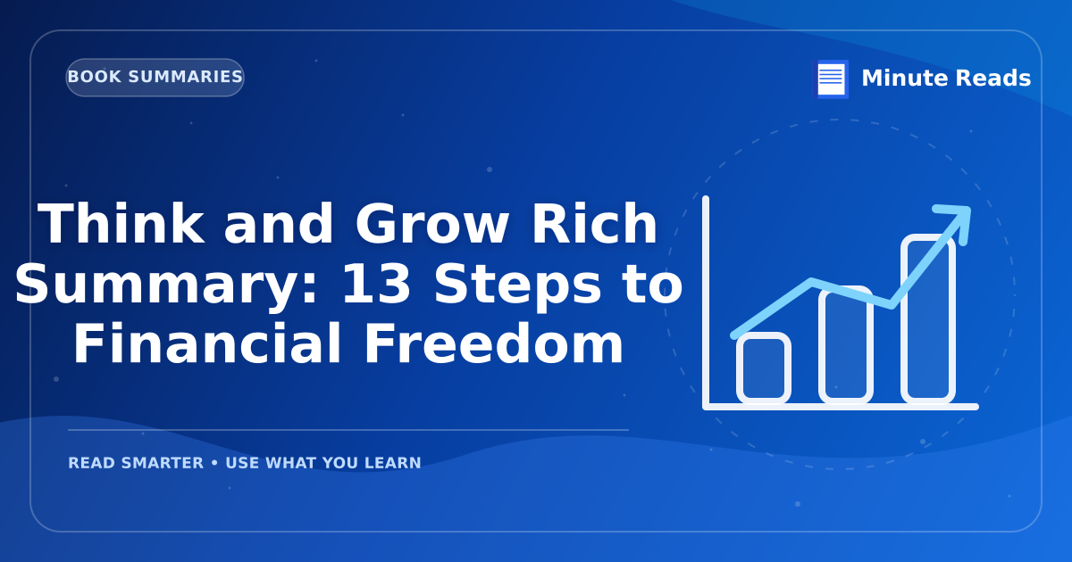 Think and Grow Rich Summary: 13 Steps to Financial Freedom — MinuteReads blog thumbnail