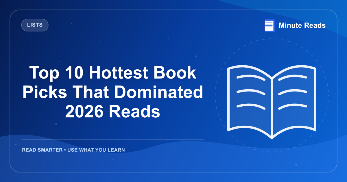 Top 10 Hottest Book Picks That Dominated 2026 Reads — MinuteReads blog thumbnail