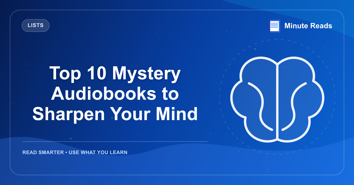 Top 10 Mystery Audiobooks to Sharpen Your Mind — MinuteReads blog thumbnail