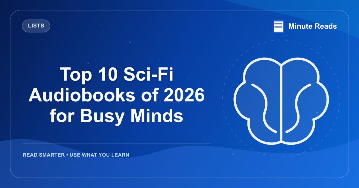 Top 10 Sci-Fi Audiobooks of 2026 for Busy Minds — MinuteReads blog thumbnail