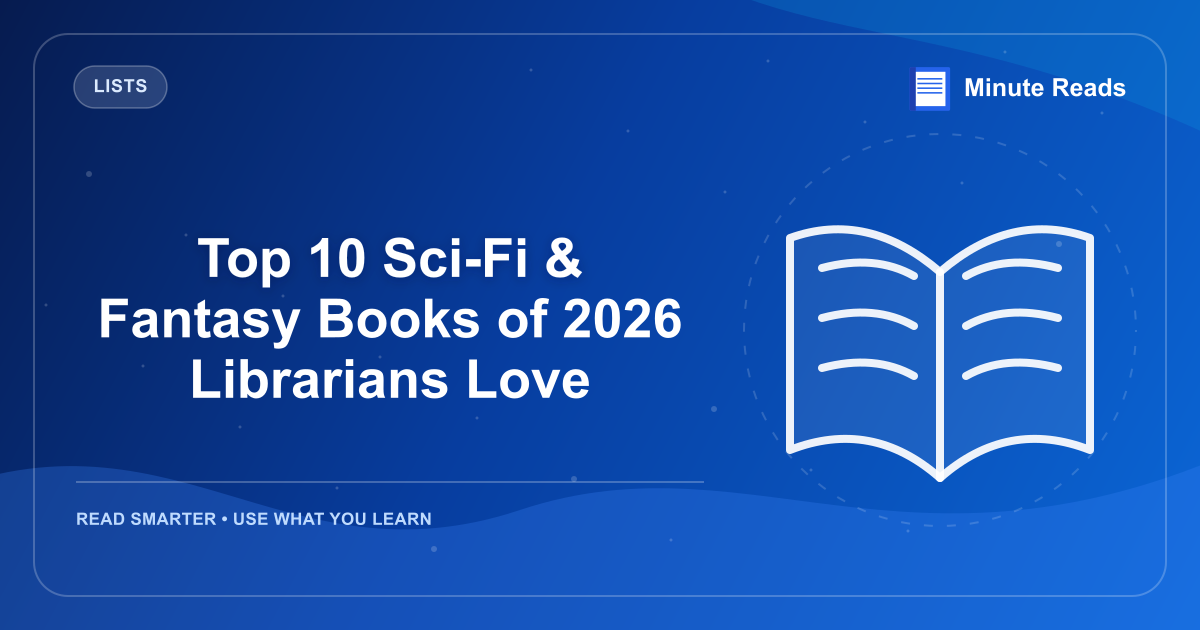 Top 10 Sci-Fi & Fantasy Books of 2026 Librarians Love — MinuteReads blog thumbnail