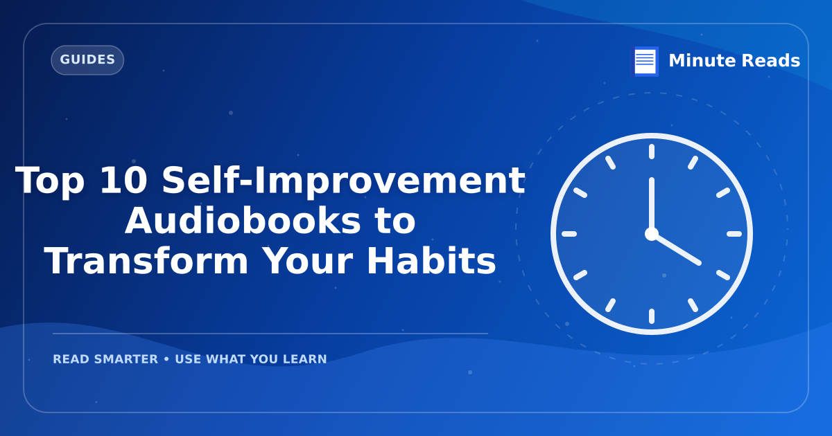 Top 10 Self-Improvement Audiobooks to Transform Your Habits — MinuteReads blog thumbnail