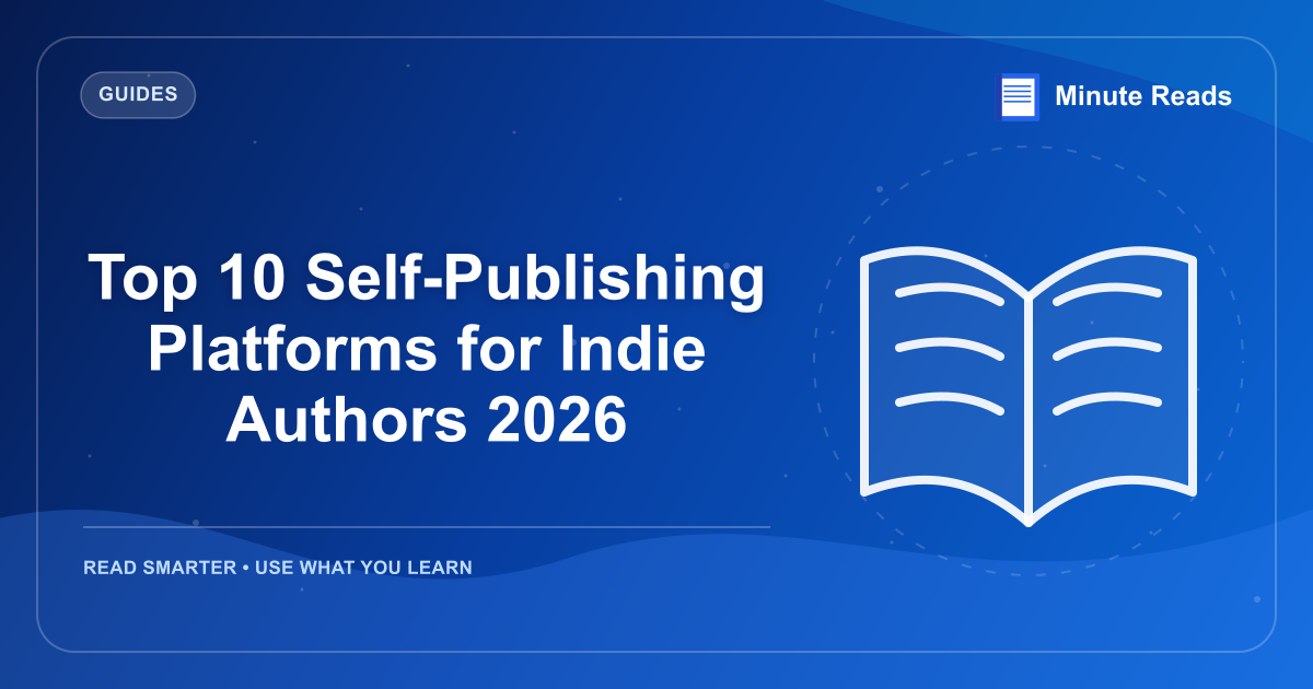 Top 10 Self-Publishing Platforms for Indie Authors 2026 — MinuteReads blog thumbnail