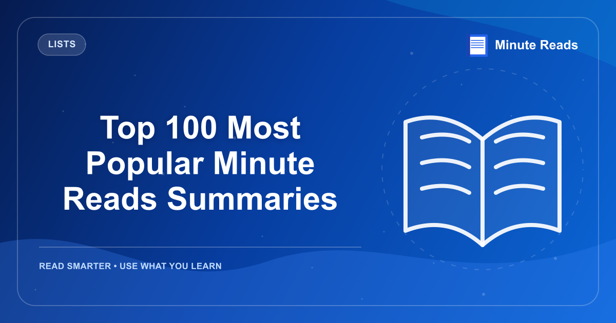 Top 100 Most Popular Minute Reads Summaries — MinuteReads blog thumbnail