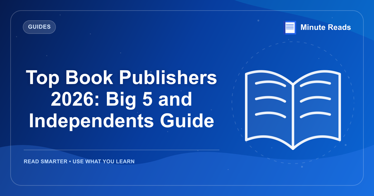 Top Book Publishers 2026: Big 5 and Independents Guide — MinuteReads blog thumbnail