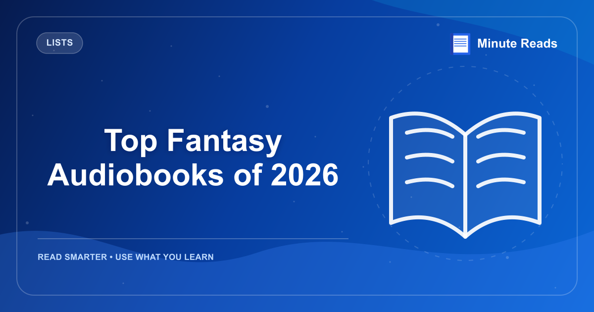 Top Fantasy Audiobooks of 2026 — MinuteReads blog thumbnail