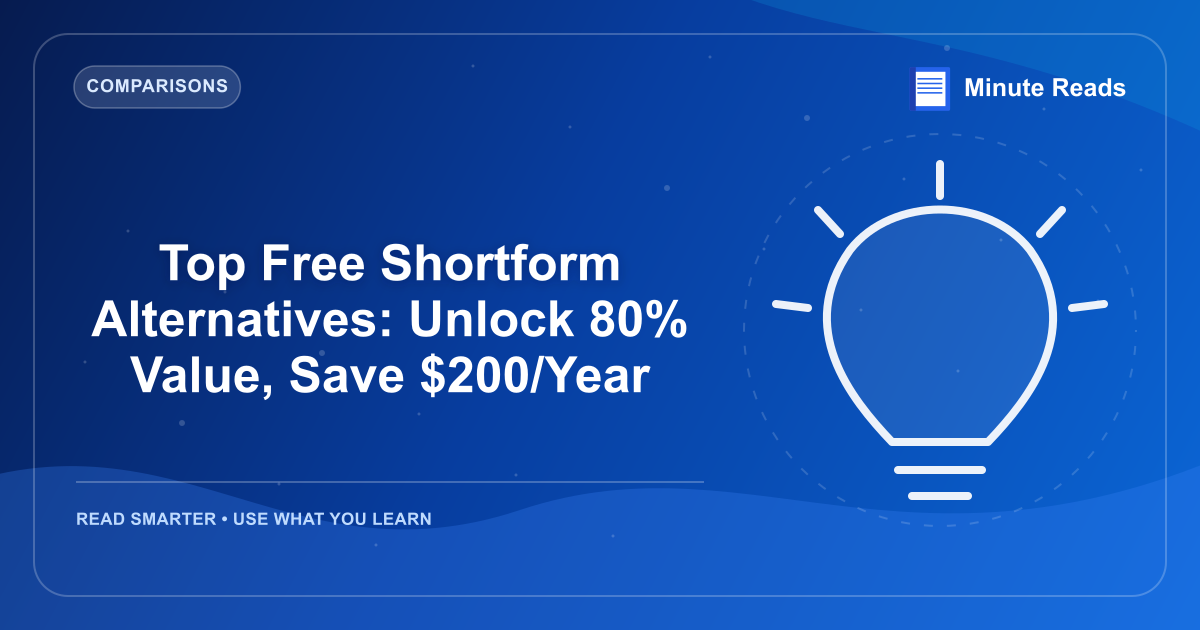 Top Free Shortform Alternatives: Unlock 80% Value, Save $200/Year — MinuteReads blog thumbnail