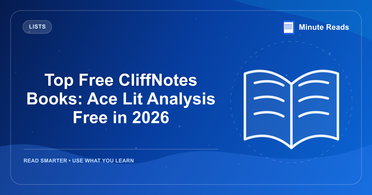 Top Free CliffNotes Books: Ace Lit Analysis Free in 2026 — MinuteReads blog thumbnail