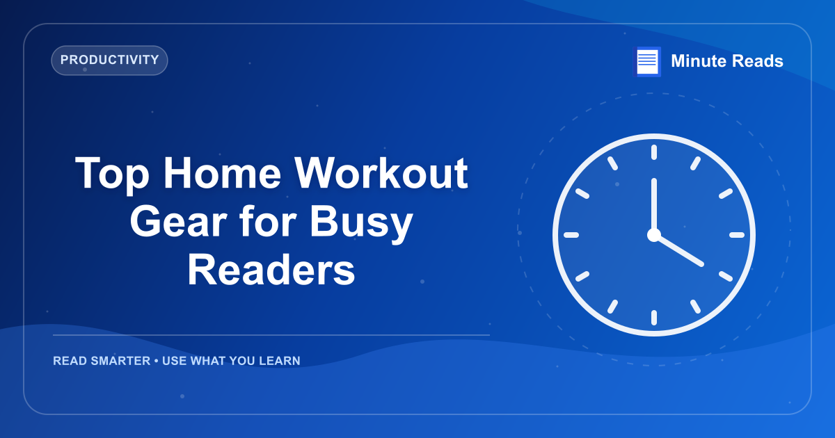 Top Home Workout Gear for Busy Readers — MinuteReads blog thumbnail