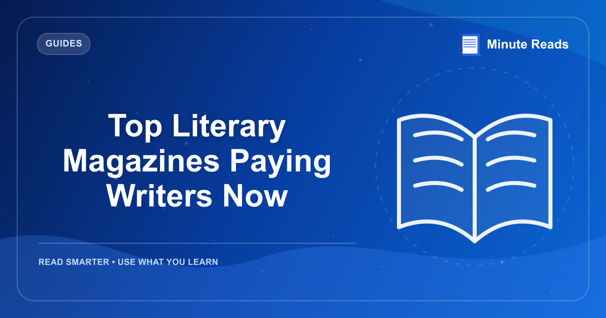 Top Literary Magazines Paying Writers Now — MinuteReads blog thumbnail
