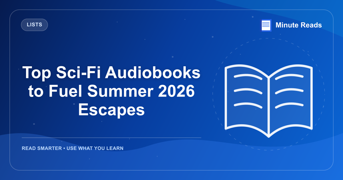 Top Sci-Fi Audiobooks to Fuel Summer 2026 Escapes — MinuteReads blog thumbnail