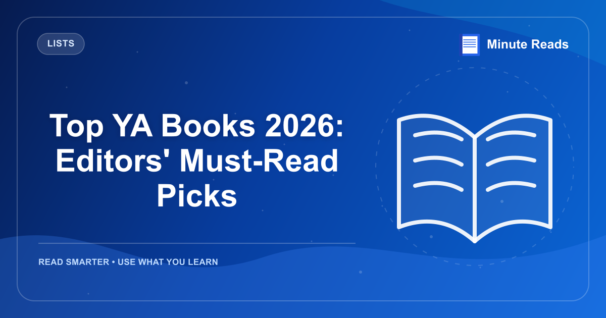 Top YA Books 2026: Editors' Must-Read Picks — MinuteReads blog thumbnail