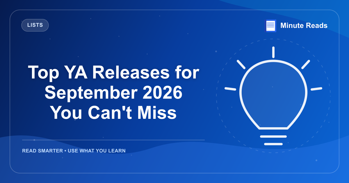 Top YA Releases for September 2026 You Can't Miss — MinuteReads blog thumbnail