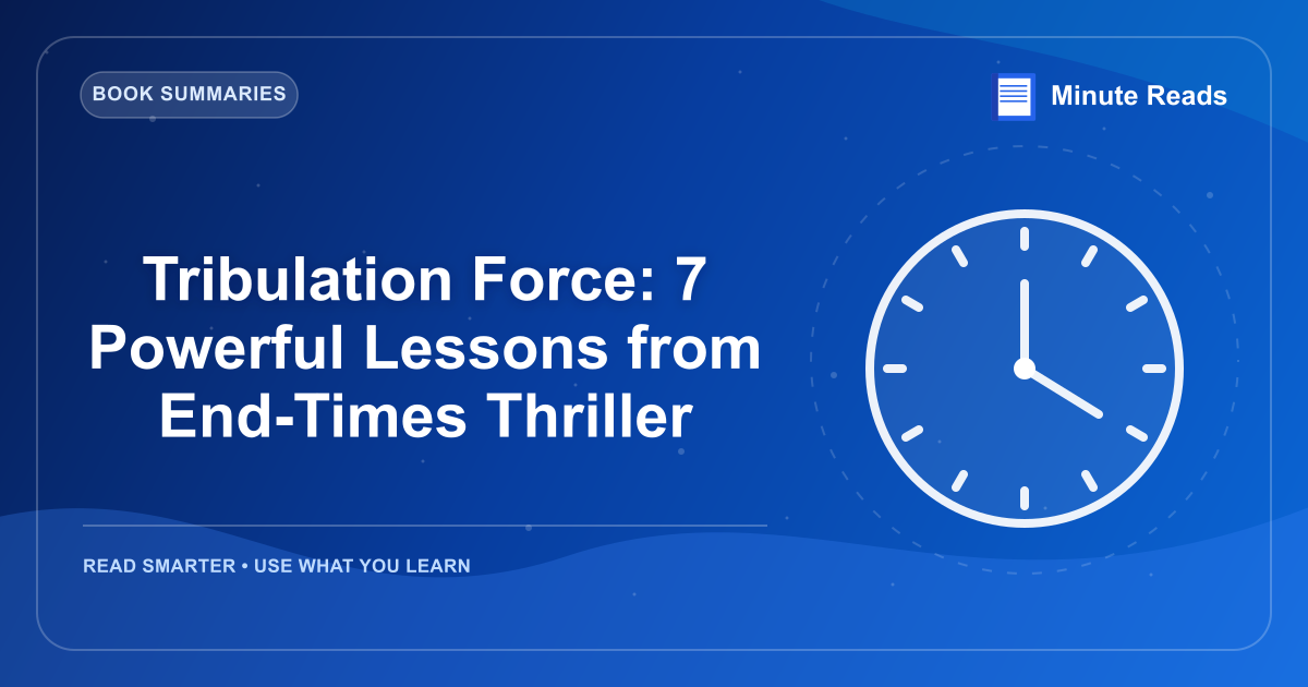 Tribulation Force: 7 Powerful Lessons from End-Times Thriller — MinuteReads blog thumbnail