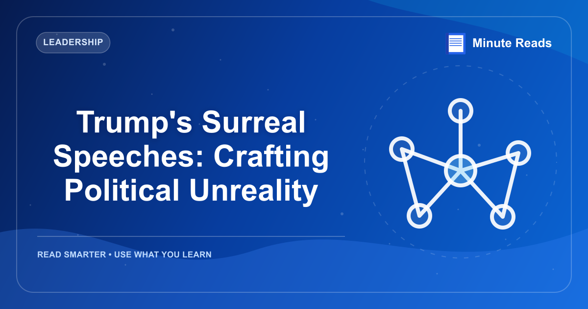 Trump's Surreal Speeches: Crafting Political Unreality — MinuteReads blog thumbnail