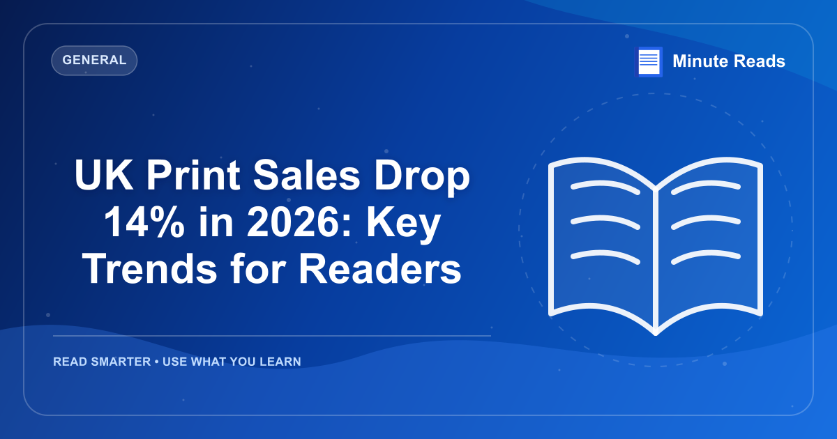 UK Print Sales Drop 14% in 2026: Key Trends for Readers — MinuteReads blog thumbnail