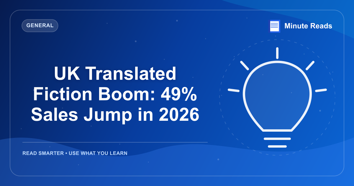 UK Translated Fiction Boom: 49% Sales Jump in 2026 — MinuteReads blog thumbnail