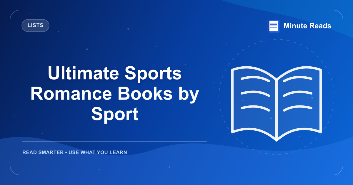 Ultimate Sports Romance Books by Sport — MinuteReads blog thumbnail
