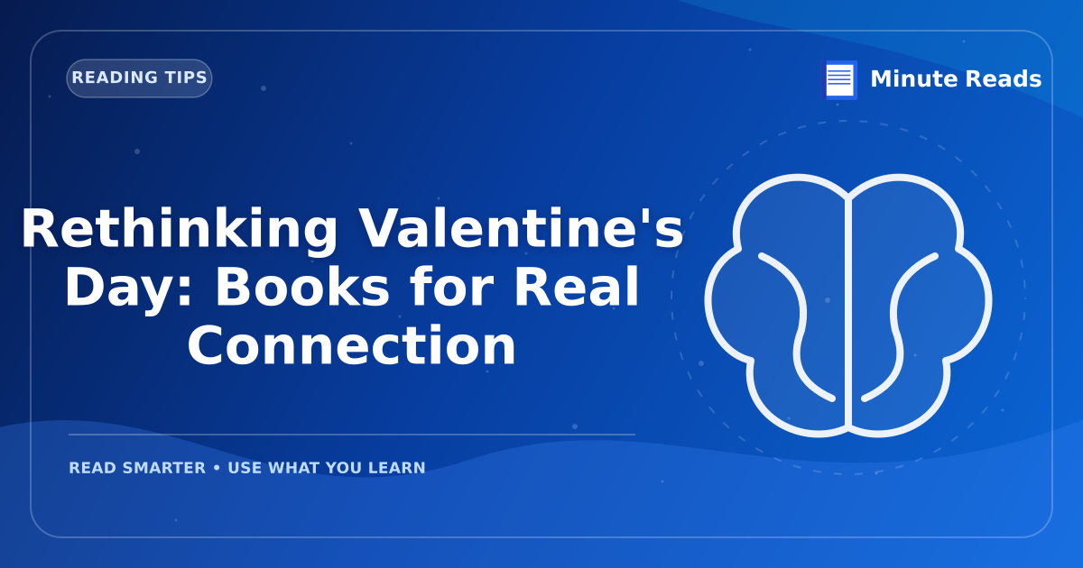 Rethinking Valentine's Day: Books for Real Connection — MinuteReads blog thumbnail