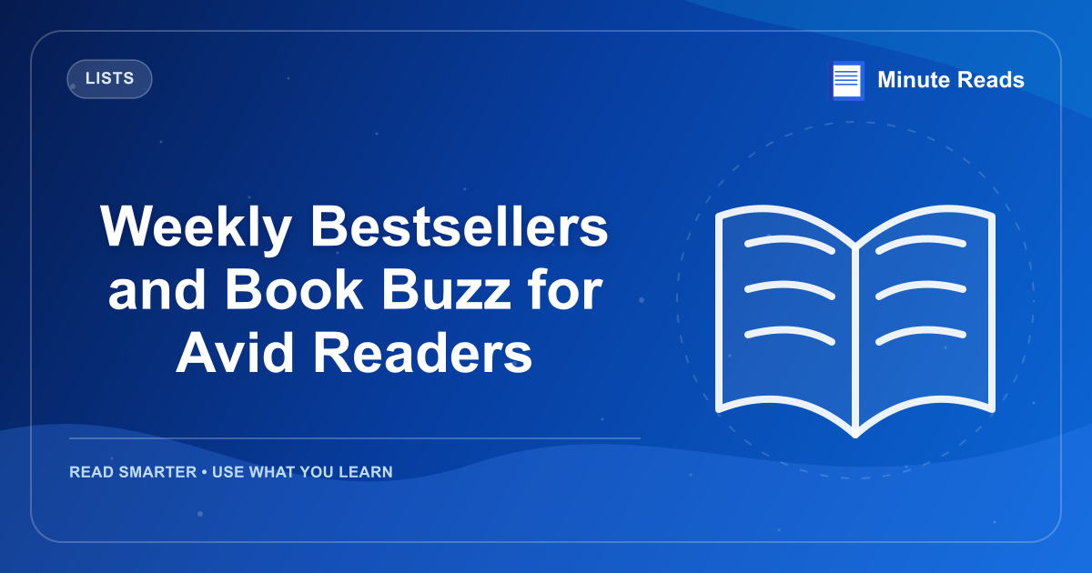 Weekly Bestsellers and Book Buzz for Avid Readers — MinuteReads blog thumbnail