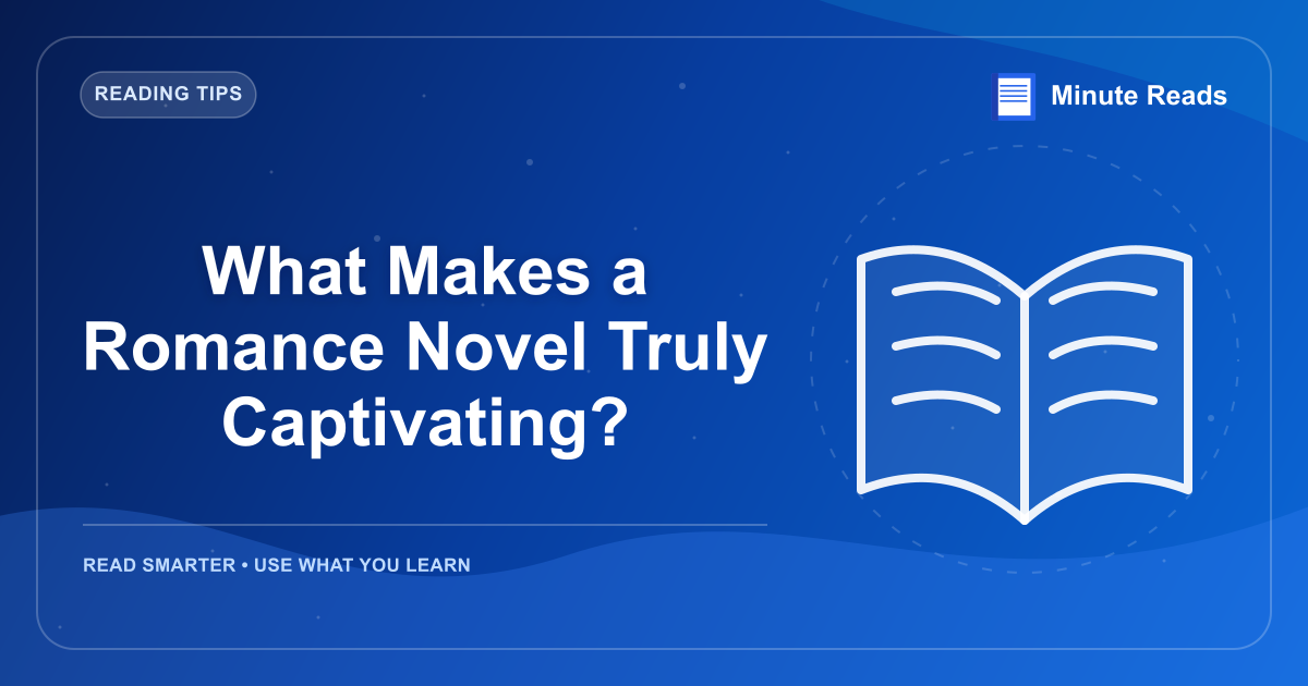 What Makes a Romance Novel Truly Captivating? — MinuteReads blog thumbnail