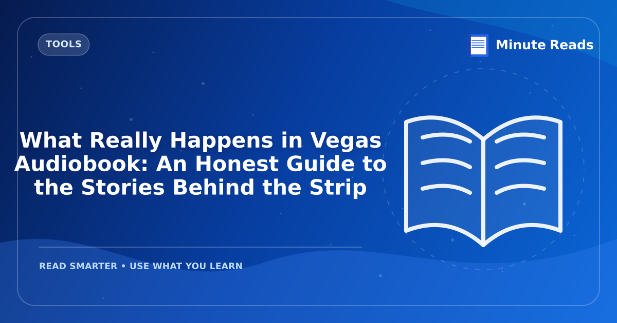 What Really Happens in Vegas Audiobook: An Honest Guide to the Stories Behind the Strip — MinuteReads blog thumbnail
