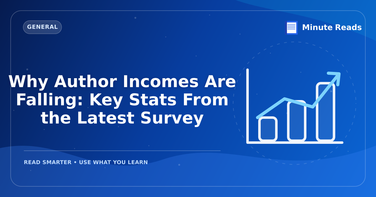 Why Author Incomes Are Falling: Key Stats From the Latest Survey — MinuteReads blog thumbnail