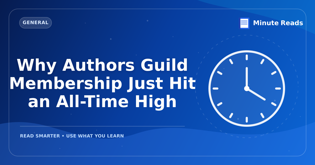 Why Authors Guild Membership Just Hit an All-Time High — MinuteReads blog thumbnail