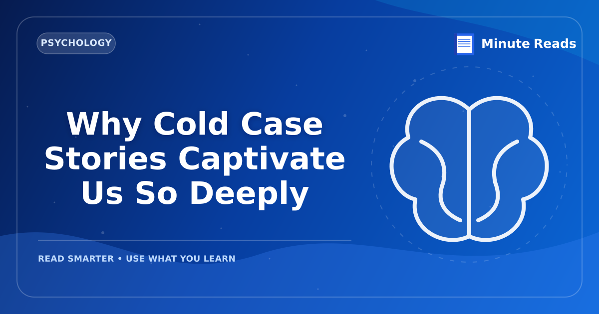 Why Cold Case Stories Captivate Us So Deeply — MinuteReads blog thumbnail