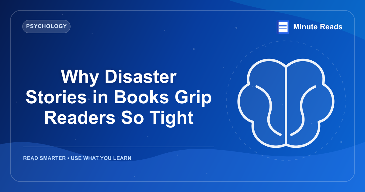 Why Disaster Stories in Books Grip Readers So Tight — MinuteReads blog thumbnail