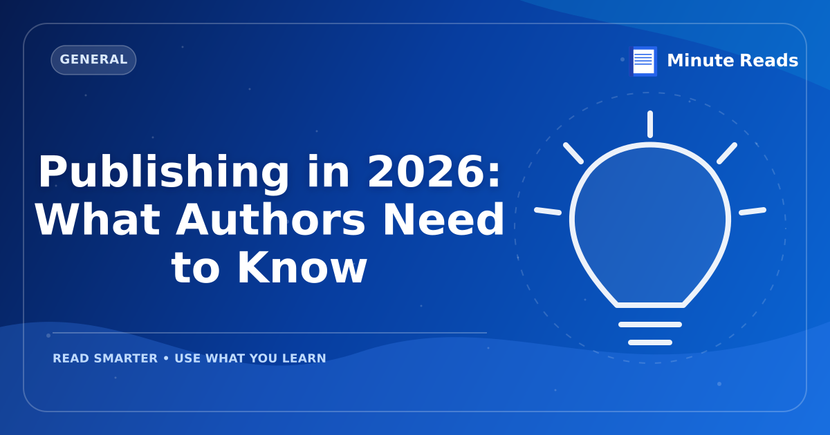 Publishing in 2027: What Authors Need to Know — MinuteReads blog thumbnail