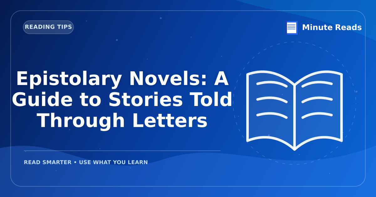 Epistolary Novels: A Guide to Stories Told Through Letters — MinuteReads blog thumbnail