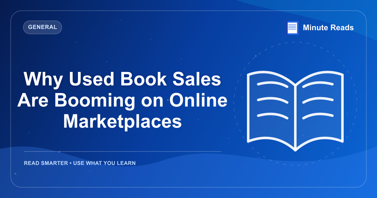 Why Used Book Sales Are Booming on Online Marketplaces — MinuteReads blog thumbnail