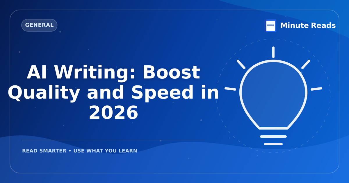 AI Writing: 7 Smart Ways to Use It in 2027 — MinuteReads blog thumbnail