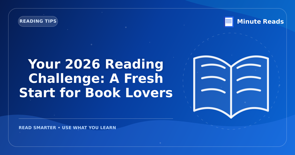 Your 2026 Reading Challenge: A Fresh Start for Book Lovers — MinuteReads blog thumbnail